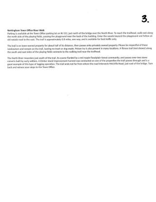 Town Office River and StoryWalk® | Town of Nottingham NH
